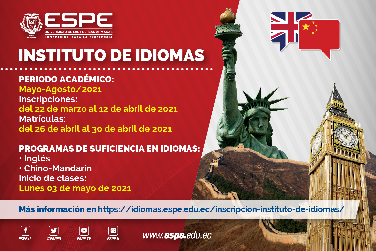 Instituto de Idiomas - cursos | ESPE