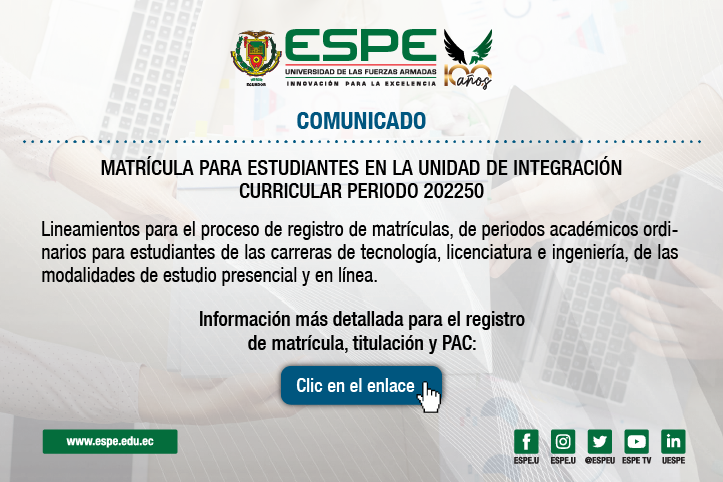 ESPE | Universidad de las Fuerzas Armadas | Sangolquí