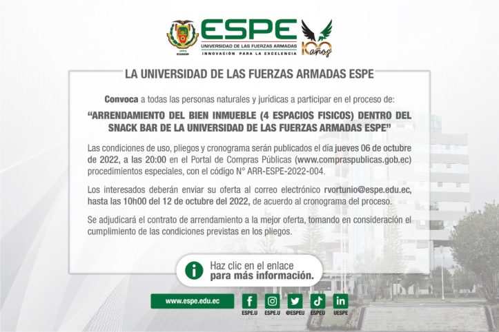 ESPE | Universidad de las Fuerzas Armadas | Sangolquí