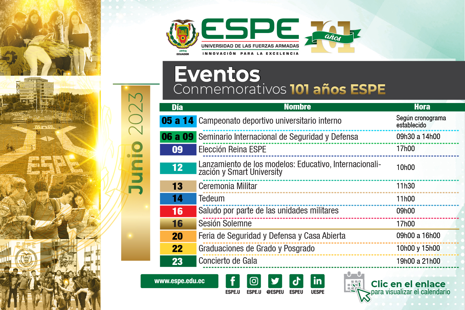 Eventos Conmemorativos ESPE 2023 | ESPE
